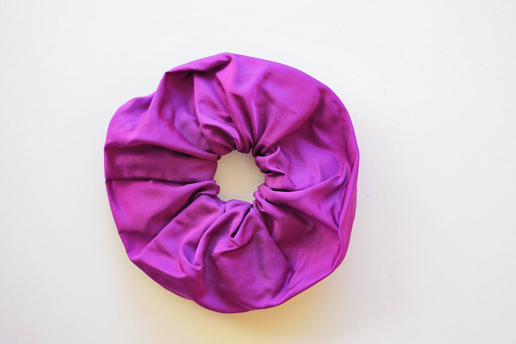 Scrunchies μωβ ταφτάς – Tous les jours